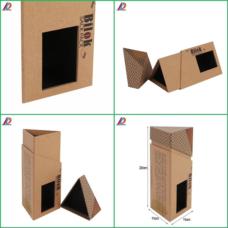 Custom Shaped Triangle Tube Packaging - Eco-Friendly Gift Box