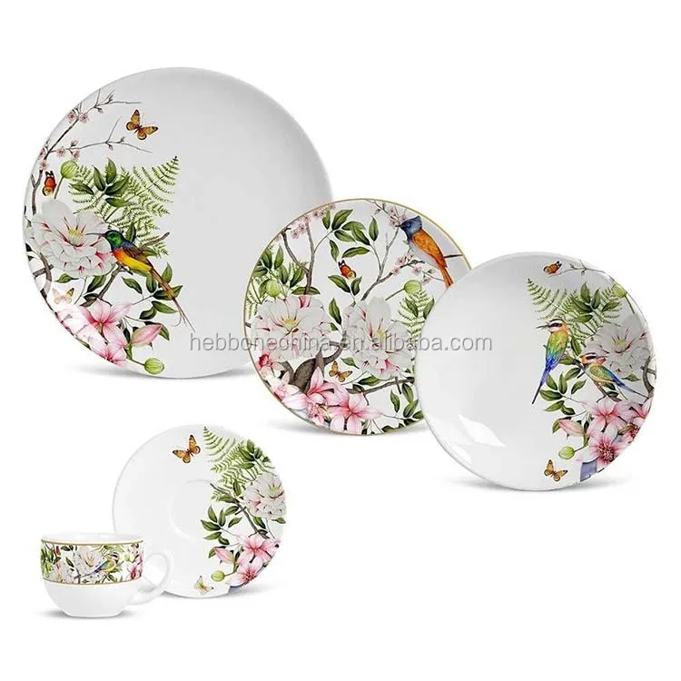 Portuguese Style Bone China Dinner Set Colourful Dinnerware Sets - Buy ...