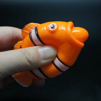 Rubber Clown Fish Family Bathtub Pals Floating Bath Pool Toy Pop Out ...