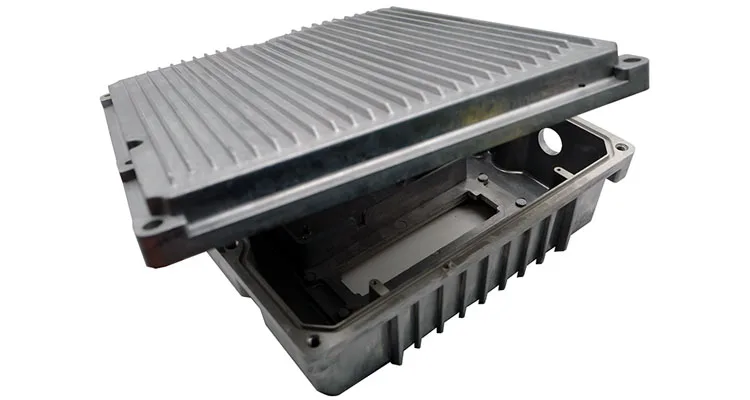 Aluminum Instrument Enclosure with Battery Compartment