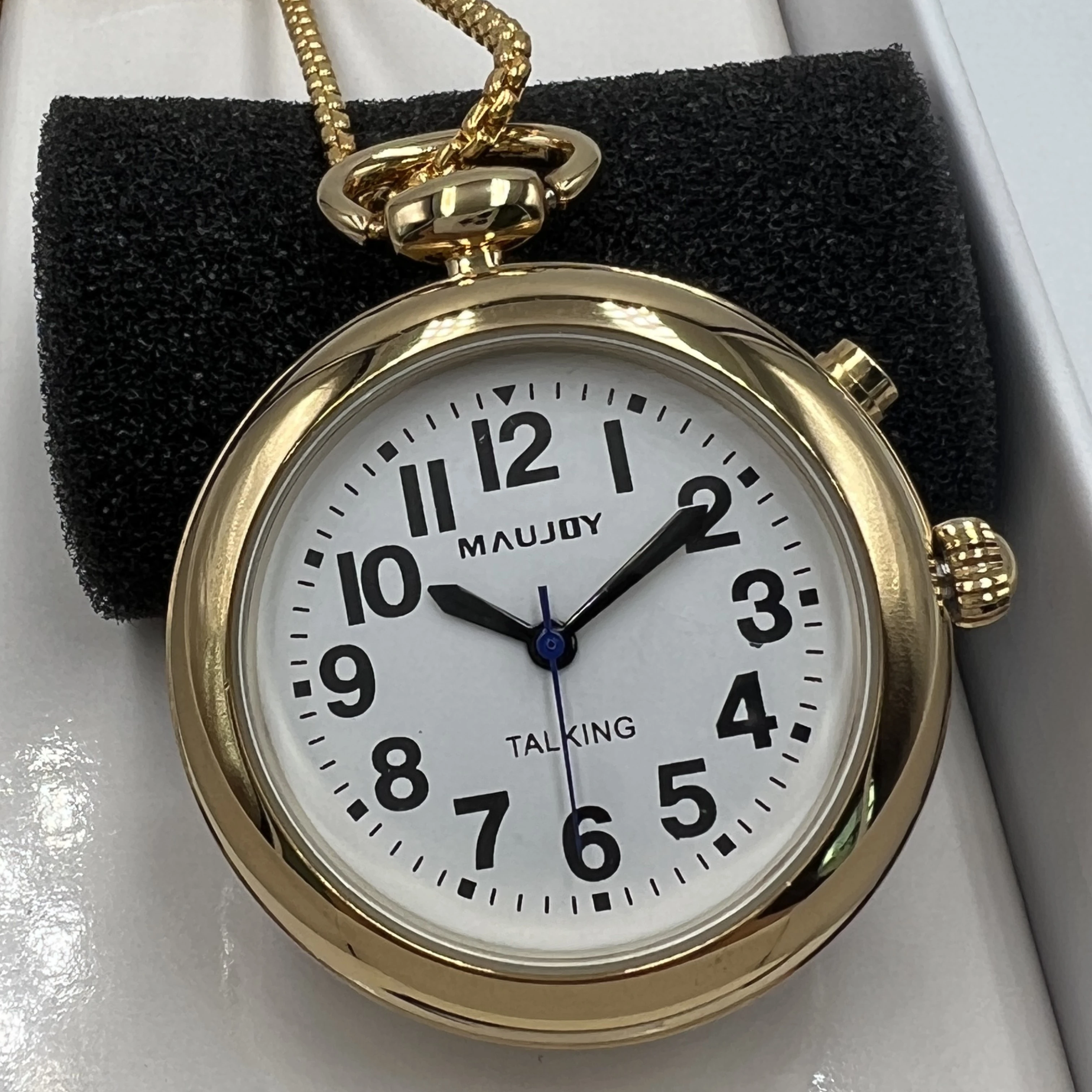 German Vintage Golden Pocket Watch With Clear Loud Voice With Easy-to ...