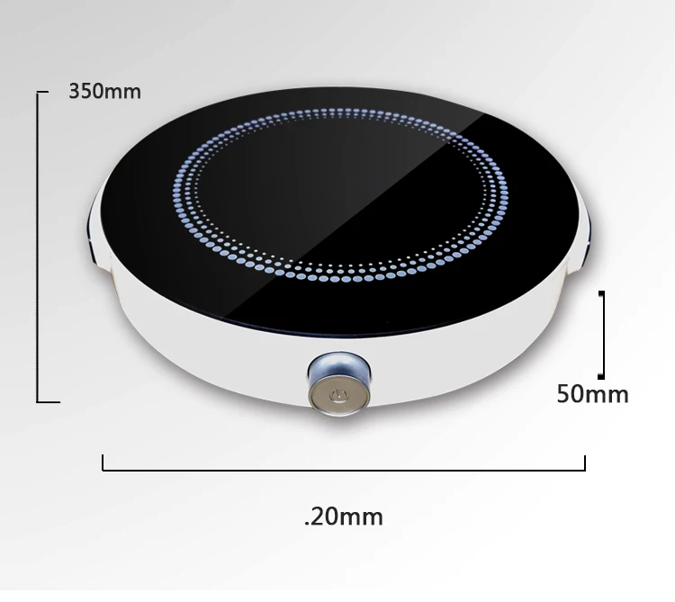 Household Cookwave Hot Pot Stove Table Mini Round 1 Hob Electric ...