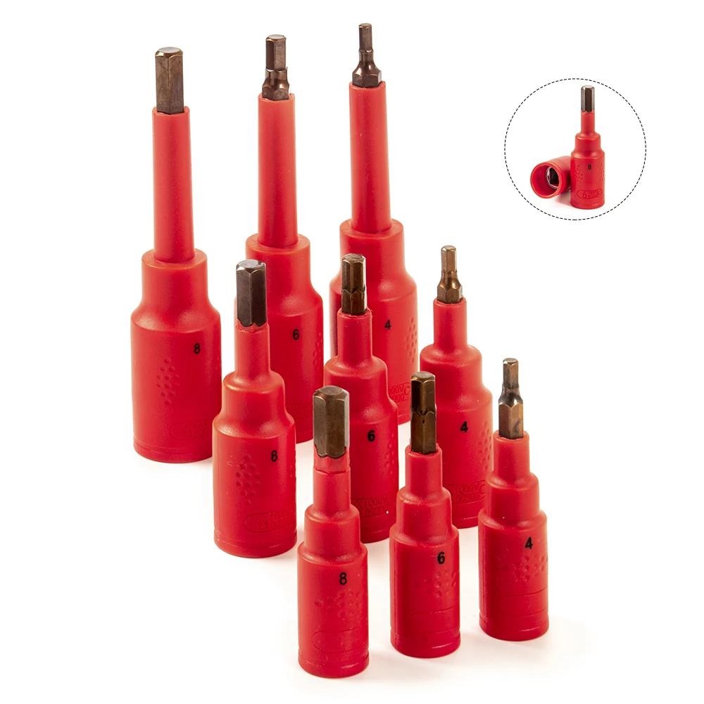 Insulated Electrical High Voltage Resistance 1/2 Vde Hex Bits Socket ...