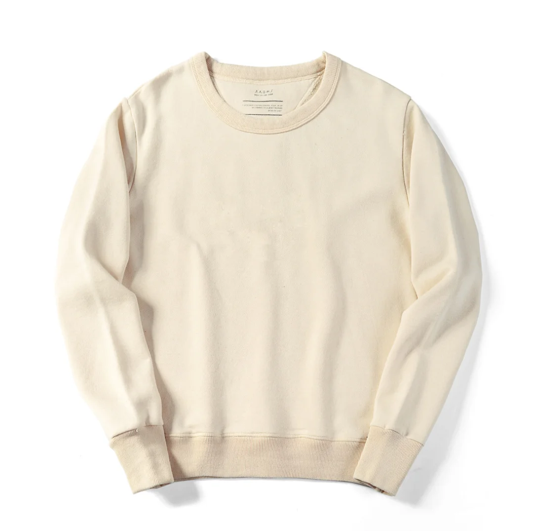 Custom Retro Natural Color 100% Cotton Hoodies by ONRAYS