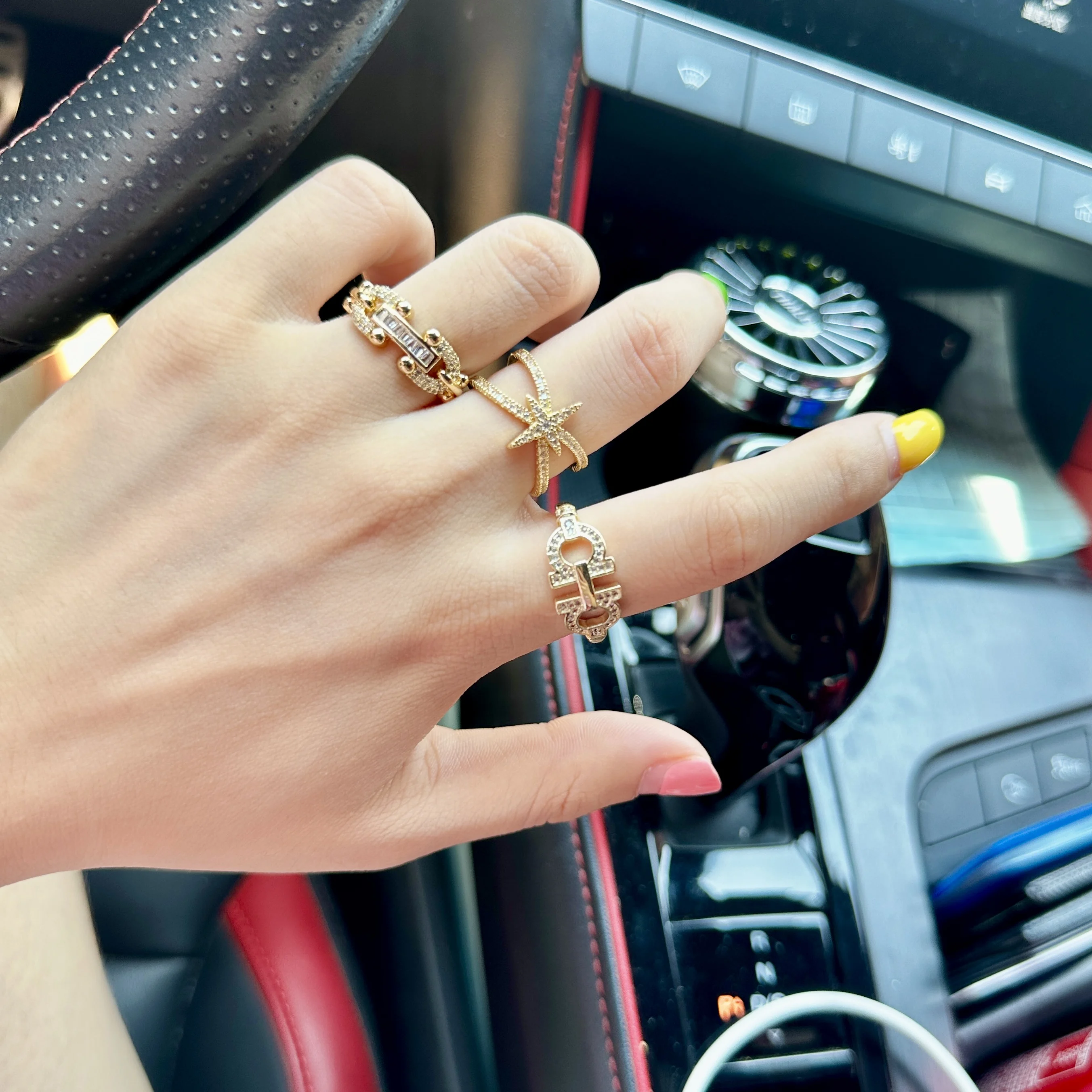 Amazon Hot Sale Fashion Jewelry Rings Cheap Wedding Engagement New ...