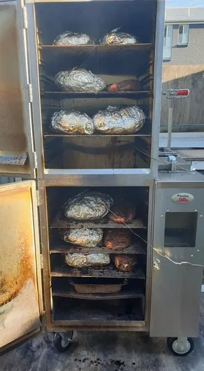 Extra Large BBQ Smoke Gravity Feed Smoker by Flaming Coals