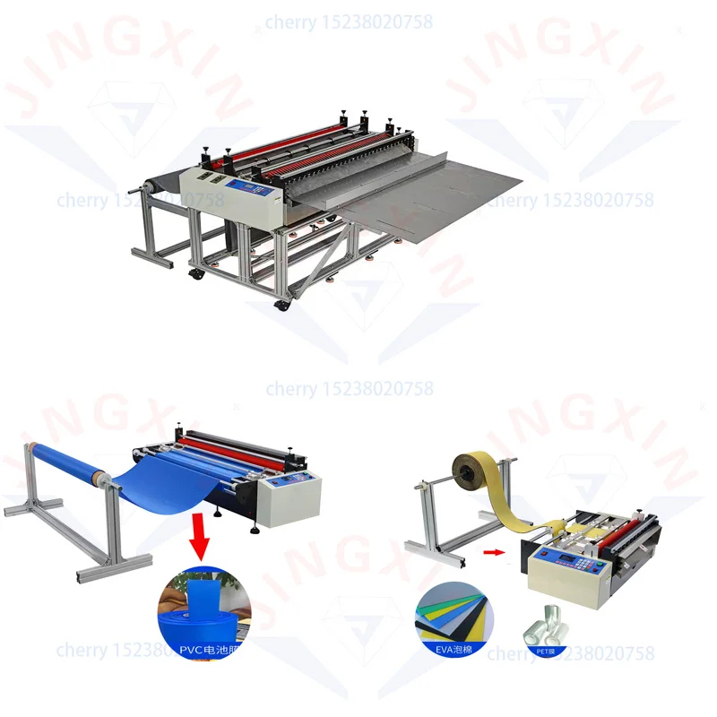 Desktop 300mm Sticker Label Roll Film Cutting Machine Plastic Film Roll ...