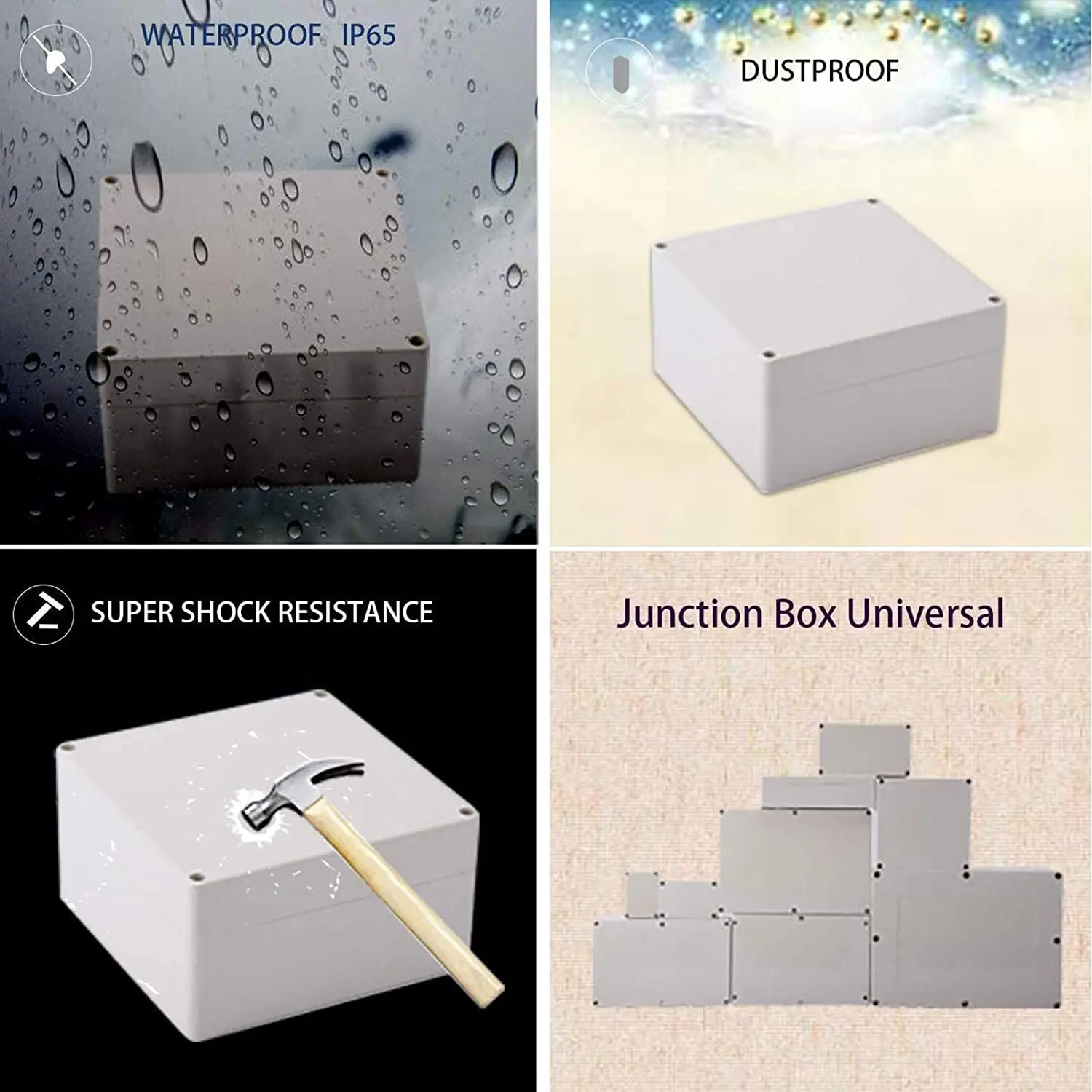 Custom ABS Plastic Electronic Enclosure Outdoor Junction Box