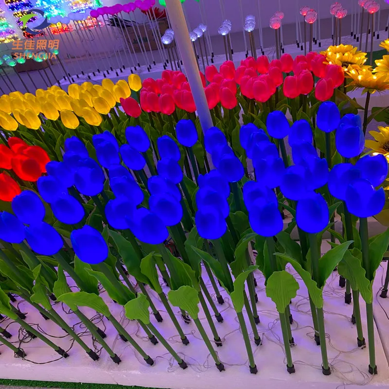 Shengjia Outdoor LED Tulip Lights - Perfect for New Year