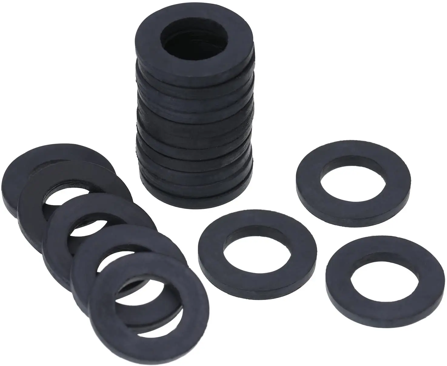 White Or Black 1 Inch Rubber Washer With 1/8ip Hole Lamp Rubber Washer ...