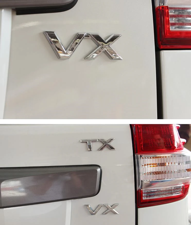 Vxl,Vx,Tx,Txl Custom 3d Chrome Car Emblem Sticker Badge For Toyota ...