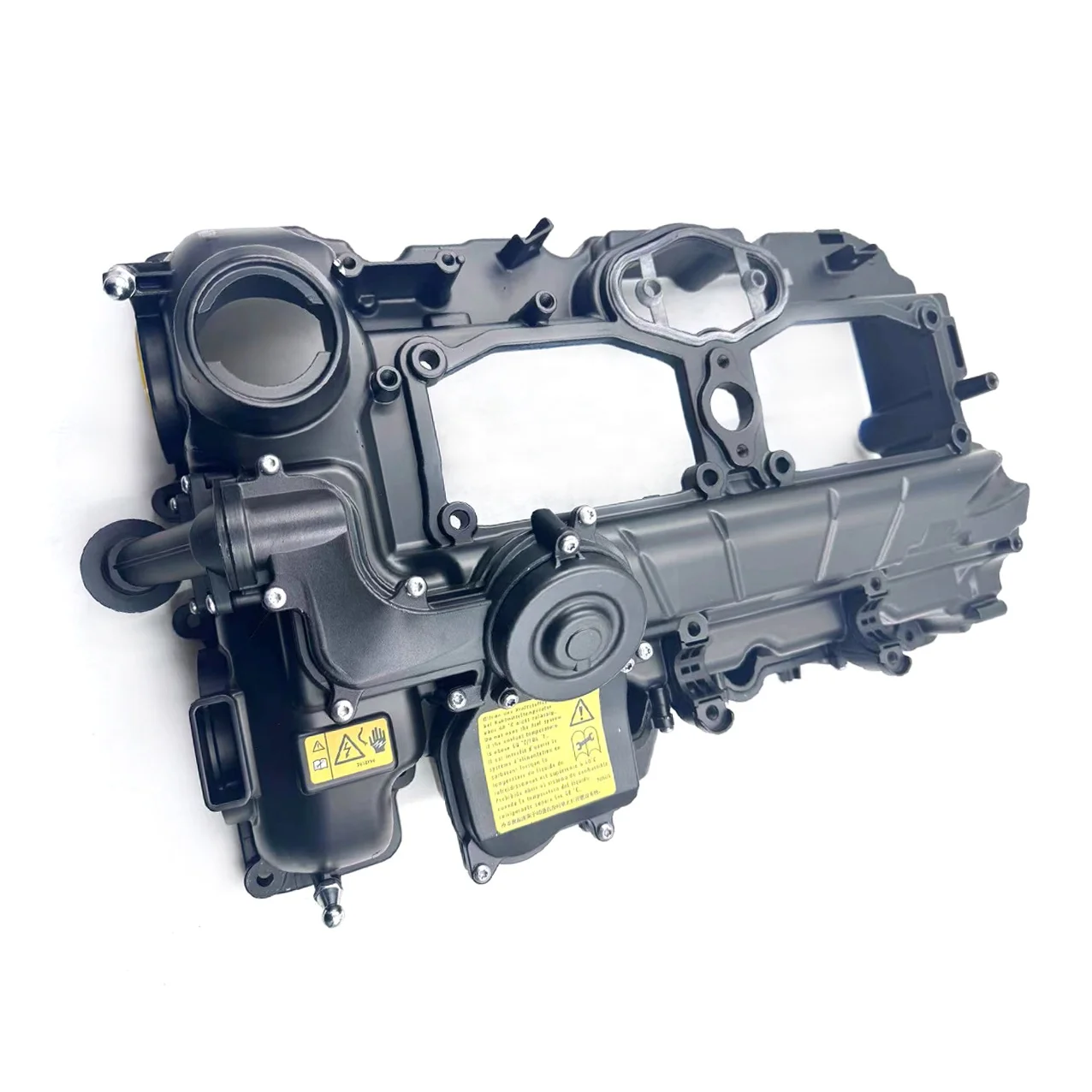 Engine Valve Compartment Cover Cylinder Cover Black Aluminum Alloy for ...