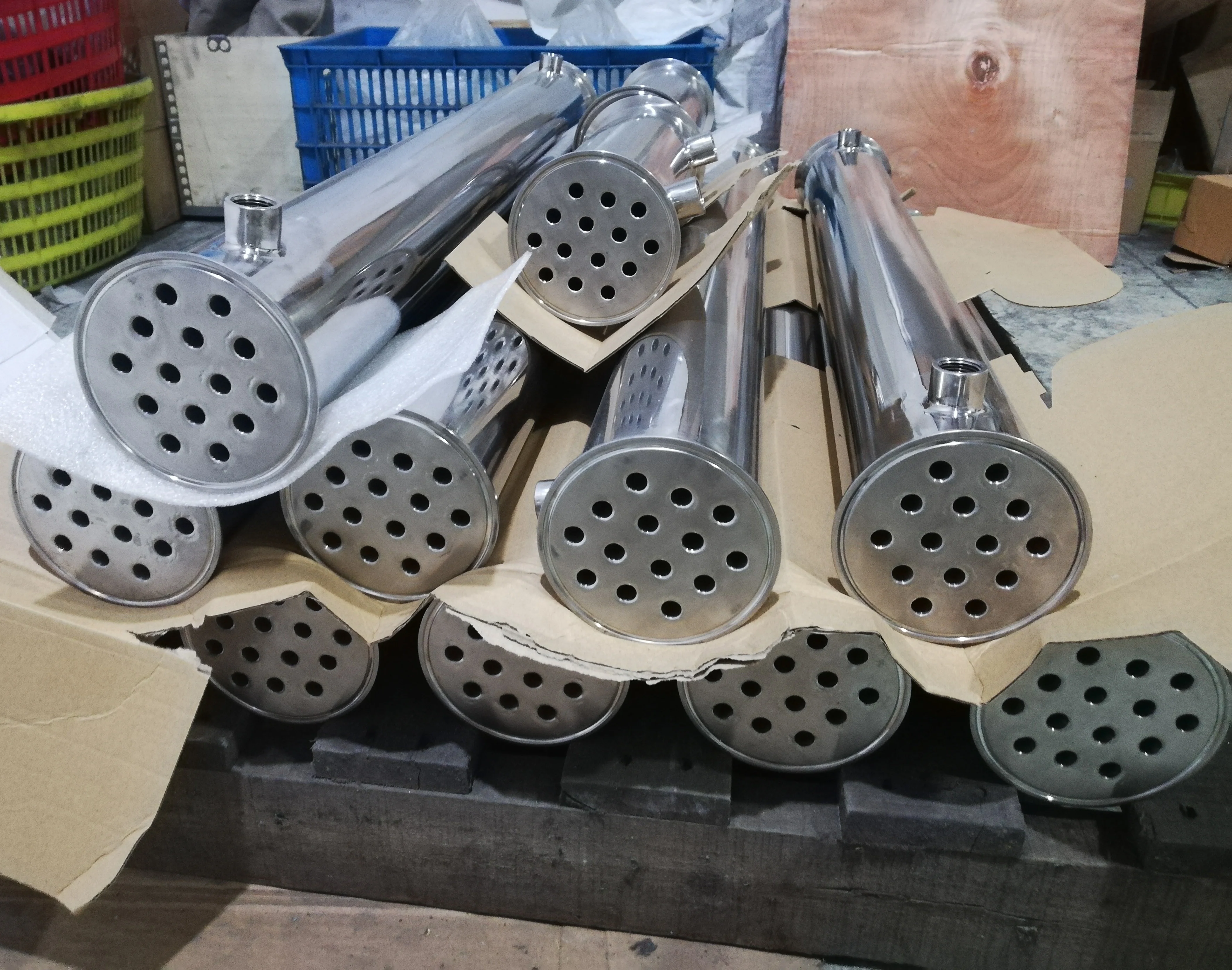 Tri Clamp Dephlegmator Distillation Column Condenser With Exchange Tube ...