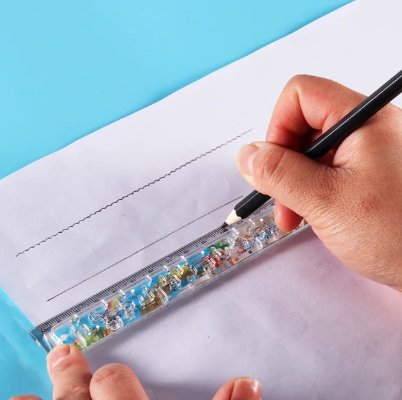 Multifunctional Plastic Folding 30cm Maze Ruler for Learning