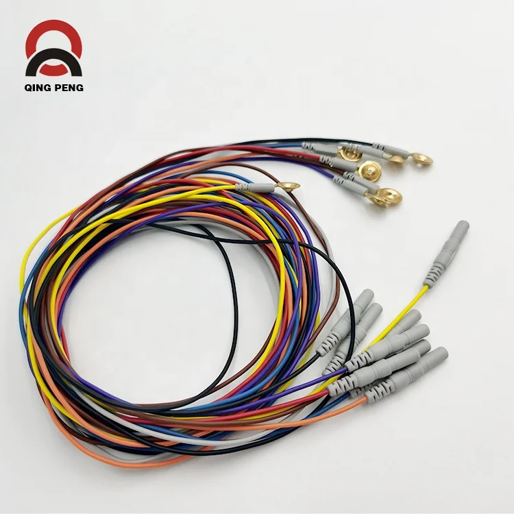 Dongguan Medical Factory Direct Sale Gold Cup Eeg Lead Wire Eeg Emg Ekg ...