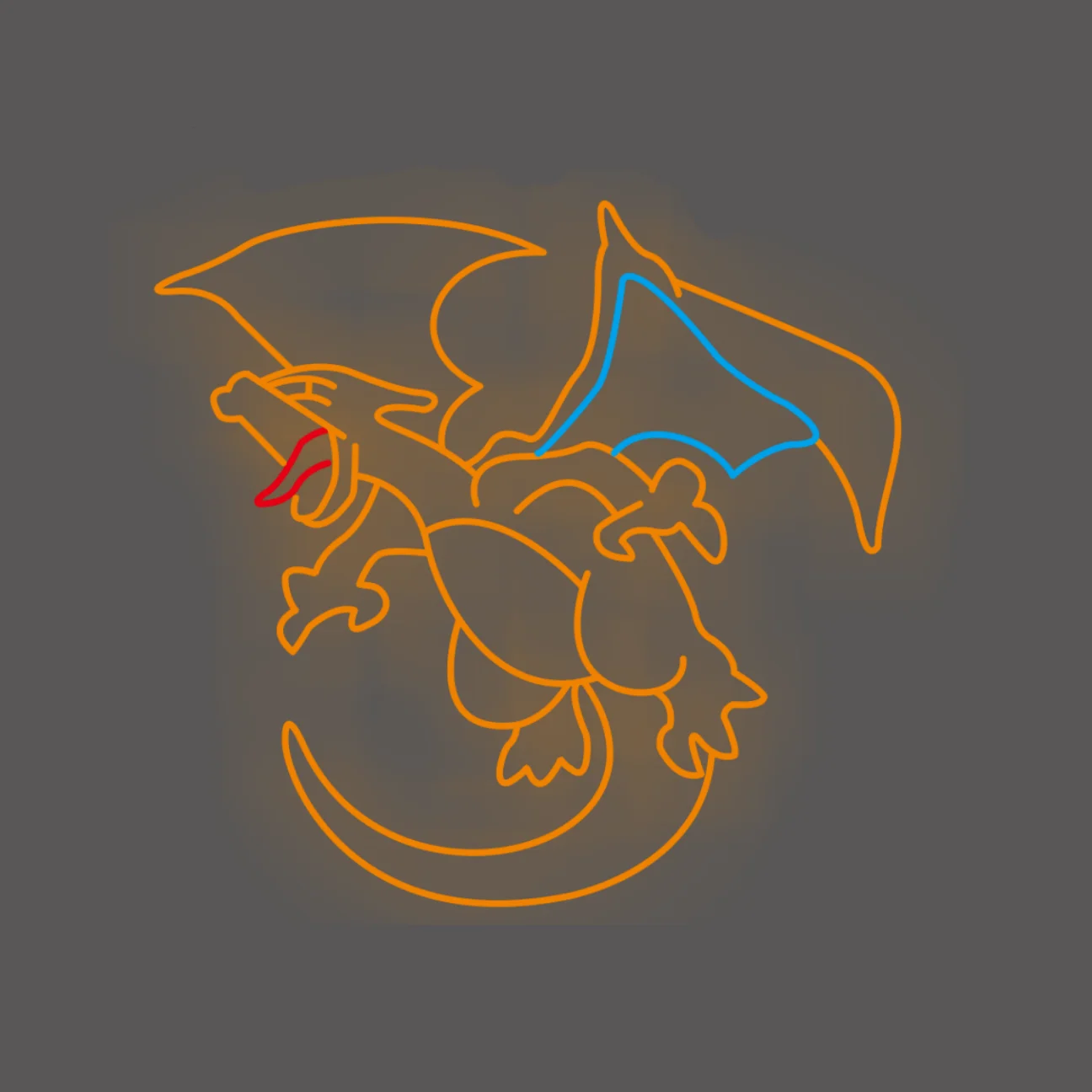 Custom Charizard Anime Logo Led Neon Sign for Desktop Game Room Decor ...