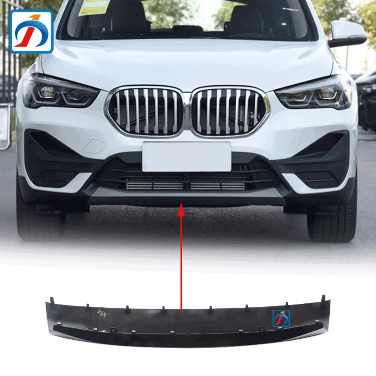 Car Accessory Black Silver X1 Series F48 F49 Front Bumper Lip Trim For ...