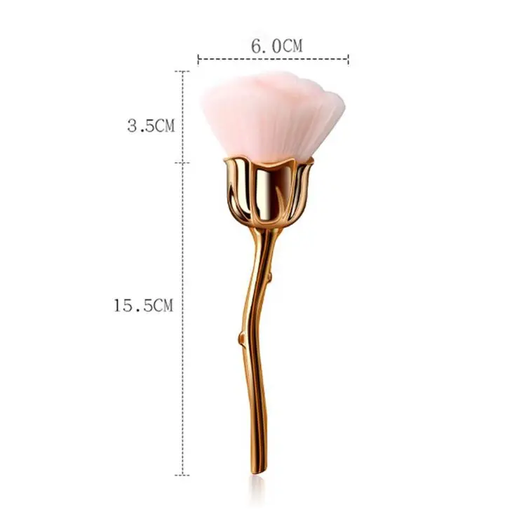 1pcs Rose Flower Shape Makeup Brushes Set Women Powder Foundation ...