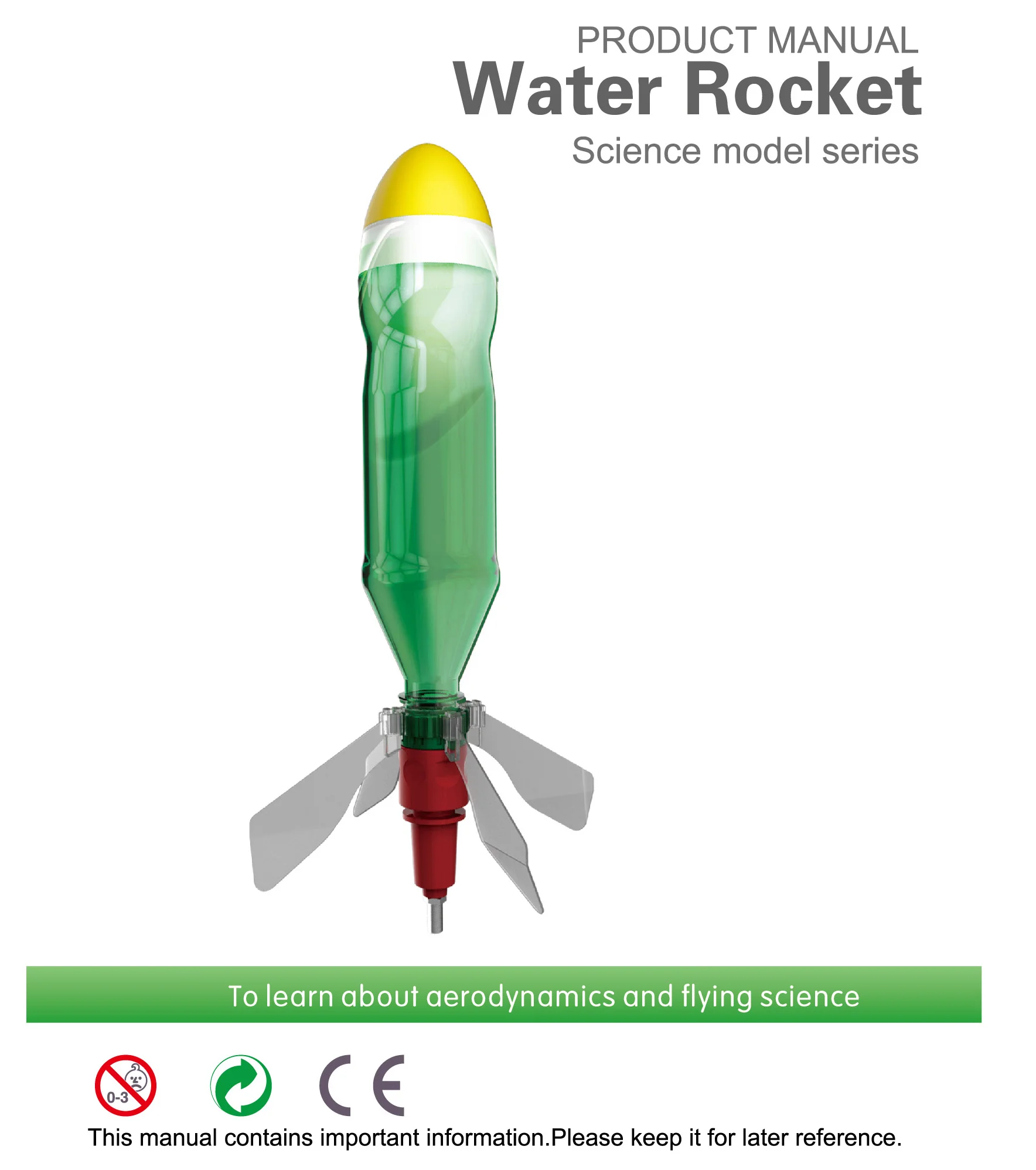 Gelsonlab HSTM-009 Water Rocket Experiment - Educational DIY