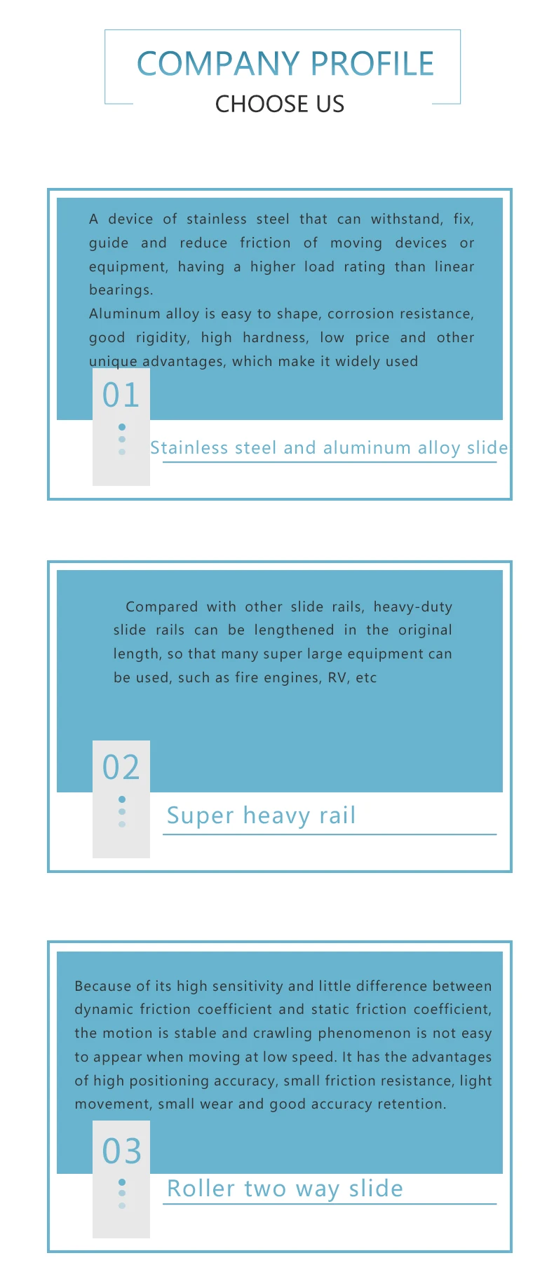 Two Way Heavy Duty Full Extension Aluminum Drawer Slides, 80mm Height ...
