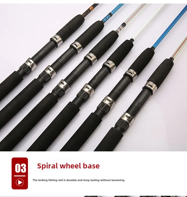 Luya Rod Manufactured Wholesale Solid Fiberglass Plug-In Boat Fishing ...