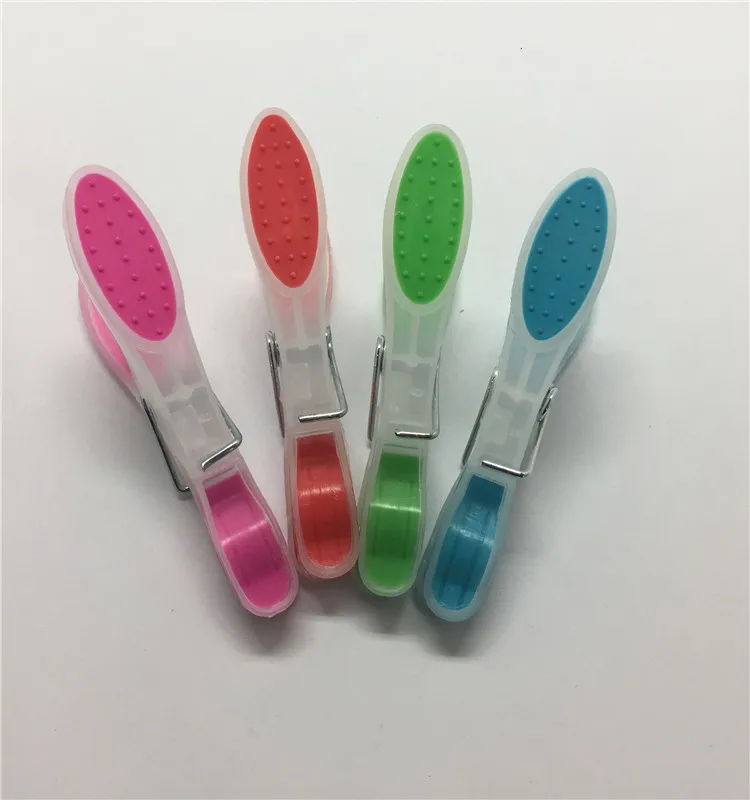 Wholesale Manufacture Soft Rubber Spring Colored Clothes Clips