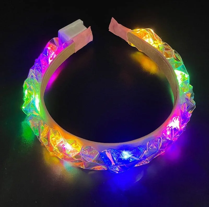 Light up Headband Led Headband Led Face Jewelry Glow Headband Led Crown ...