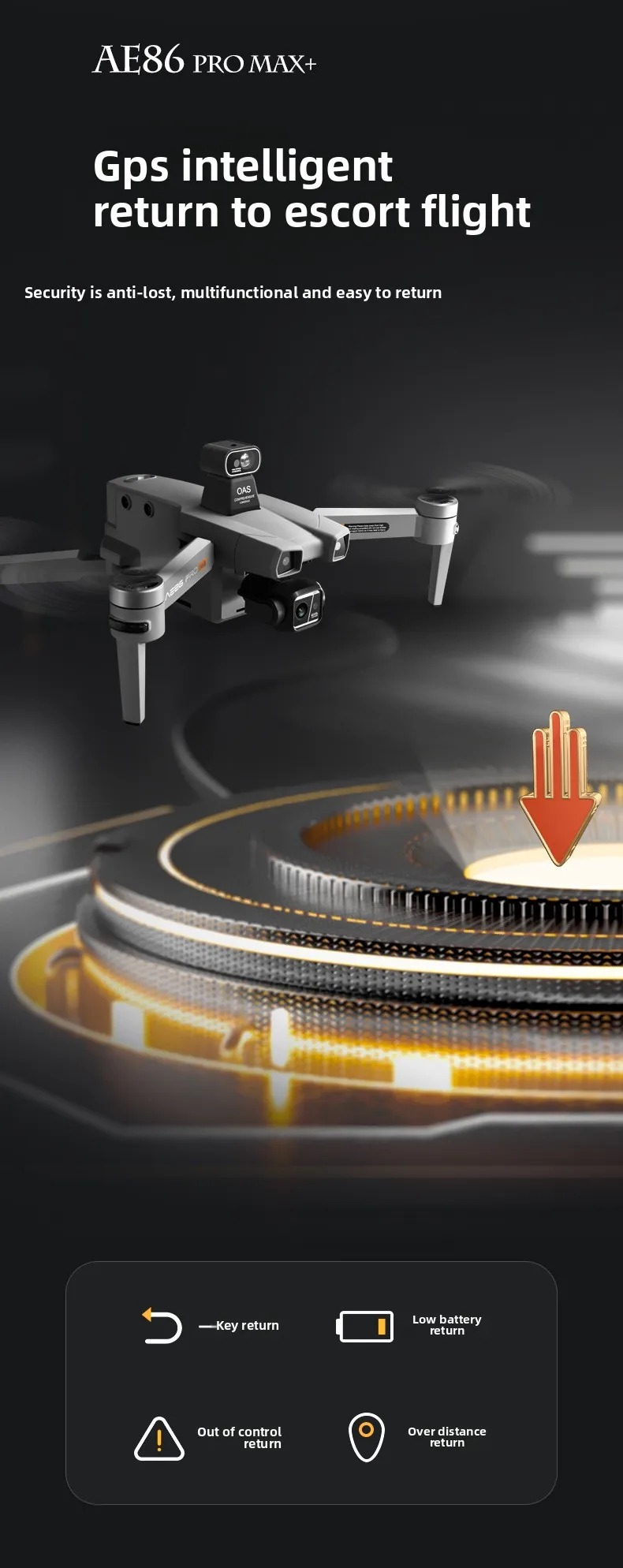 AE86 PRO MAX Plus Screen Remote Helicopter GPS FPV Drone