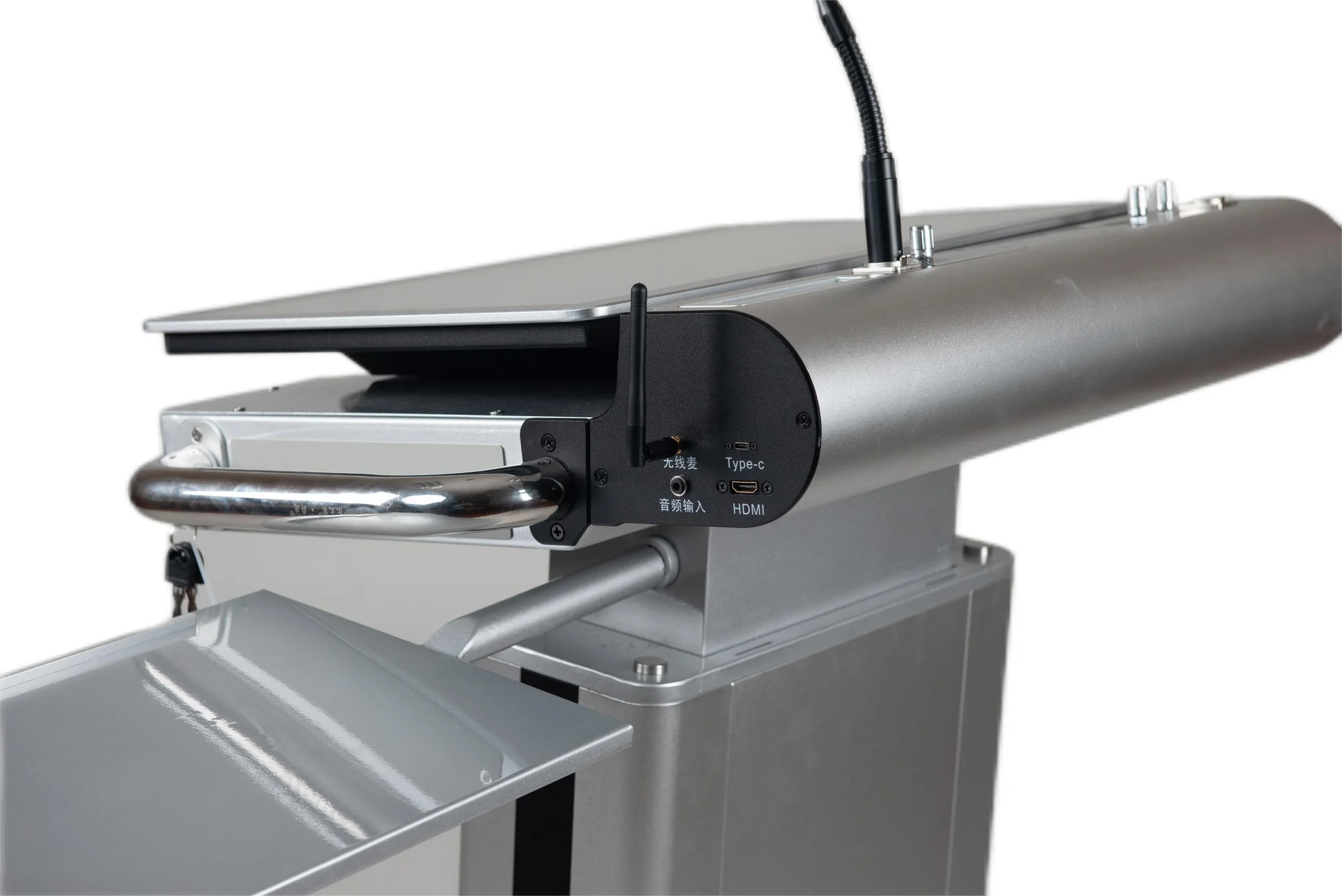 Electric Height Adjustable Church Pulpit with Monitor