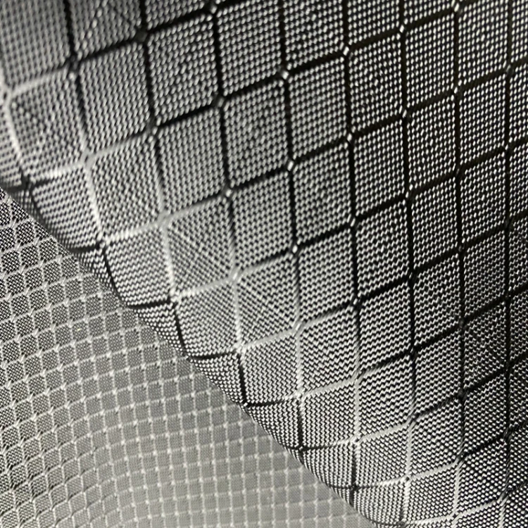 Black Nylon 400d 420d Diamond Ripstop Oxford Waterproof Water Repellant ...