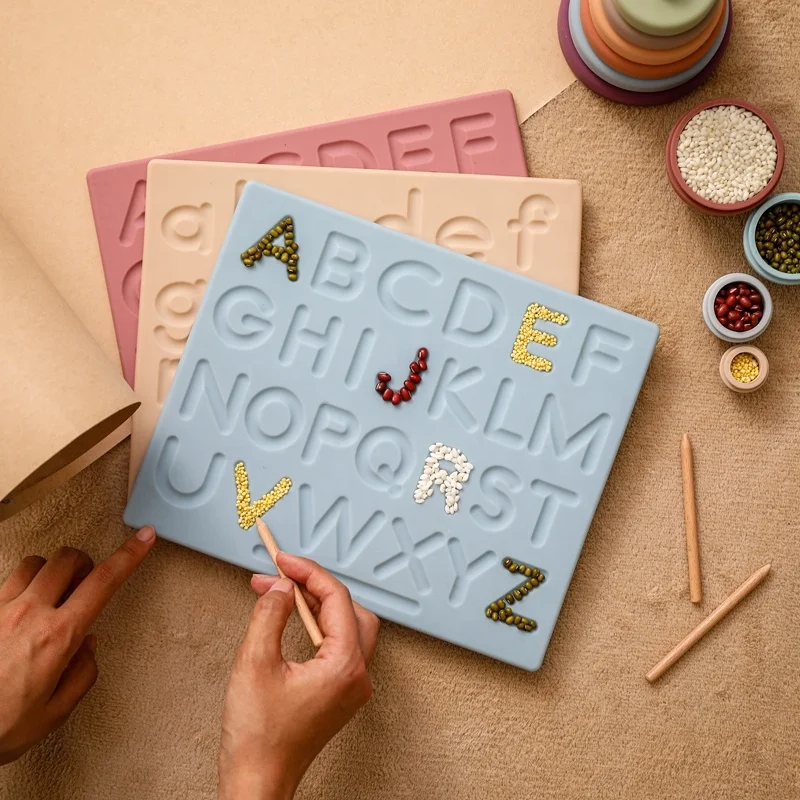 2022 Preschool Montessori Educational Wooden Alphabet Tracing Board ...
