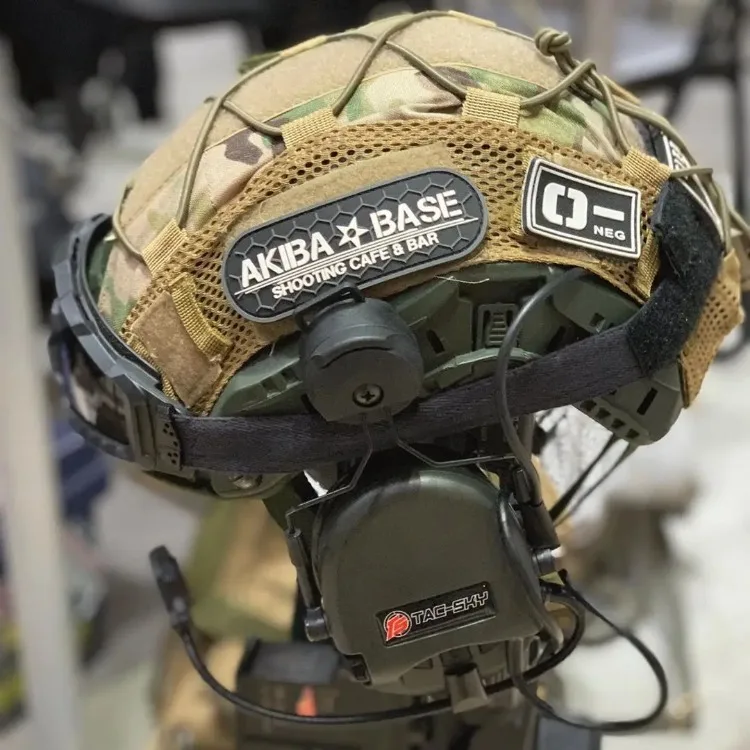 TS TAC-SKY Tactical Headset Helmet ARC Rail Silicone Electronic ...