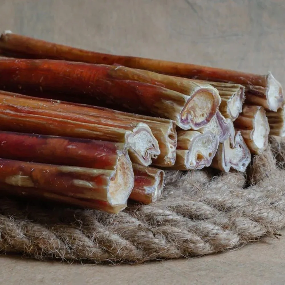 Premium Pizzle Power Pet Food Bully Sticks 4" Odor-free Delights For ...