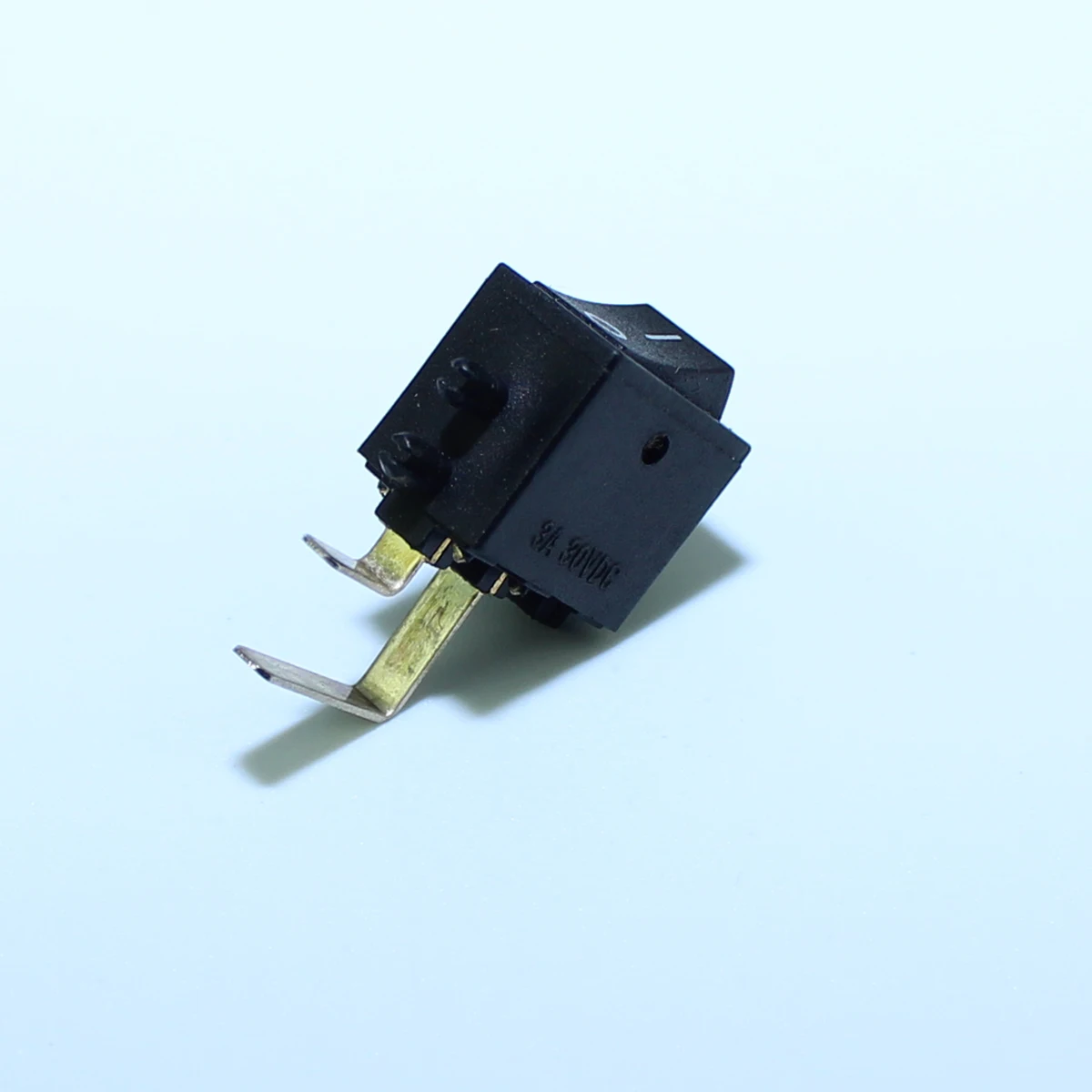 Right Angle PCB Terminal Small ON-OFF Rocker Switch - 10000 Cycles