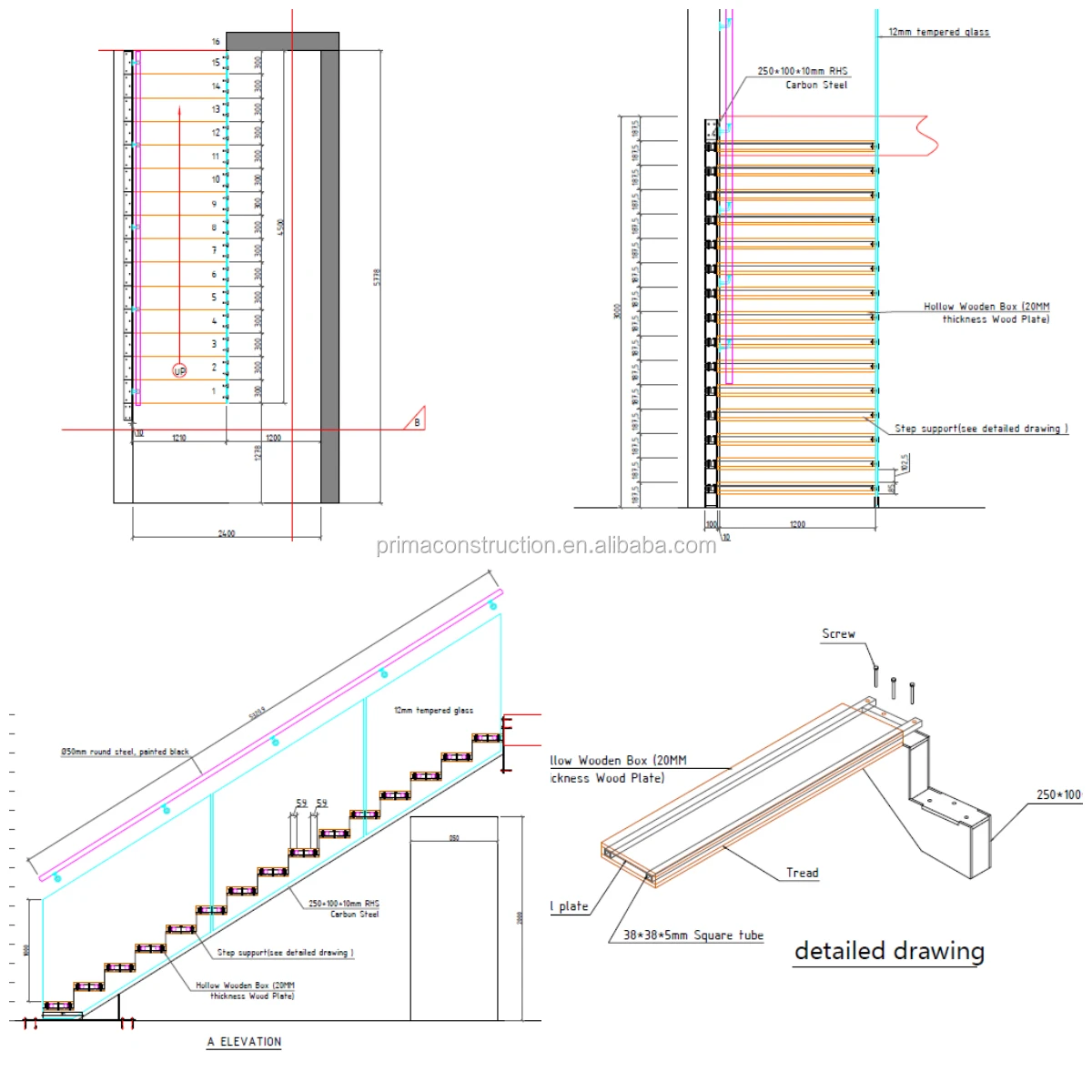 Best Price Home Stairs - Modern Floating Straight Staircase