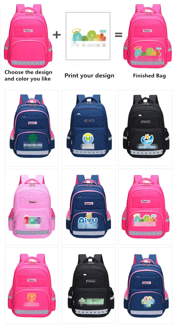 Primary And Middle Students Trolley School Bag With Wheels Luggage Bag ...