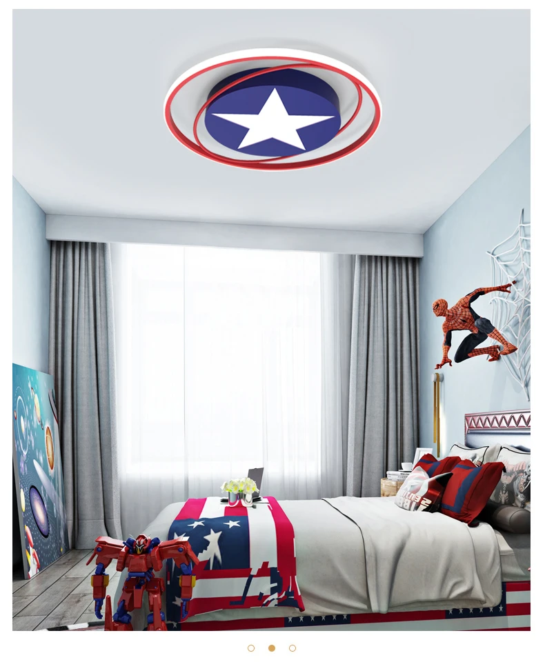 Captain America LED Ceiling Light - 50000 Hours Lifespan