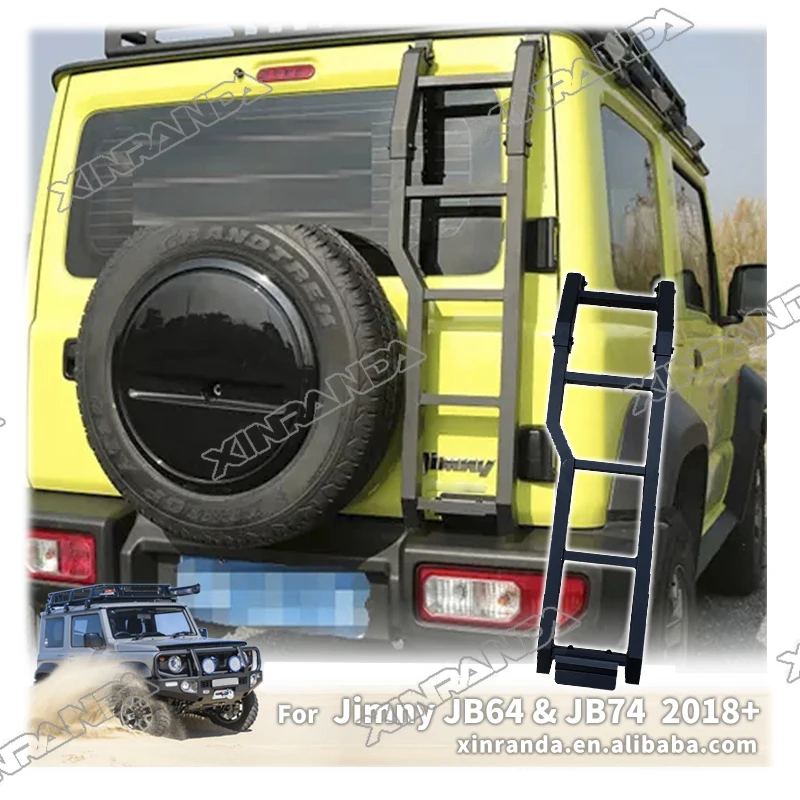 JB74 Accessories - Aluminum Alloy Tail Rear Ladder for Suzuki Jimny