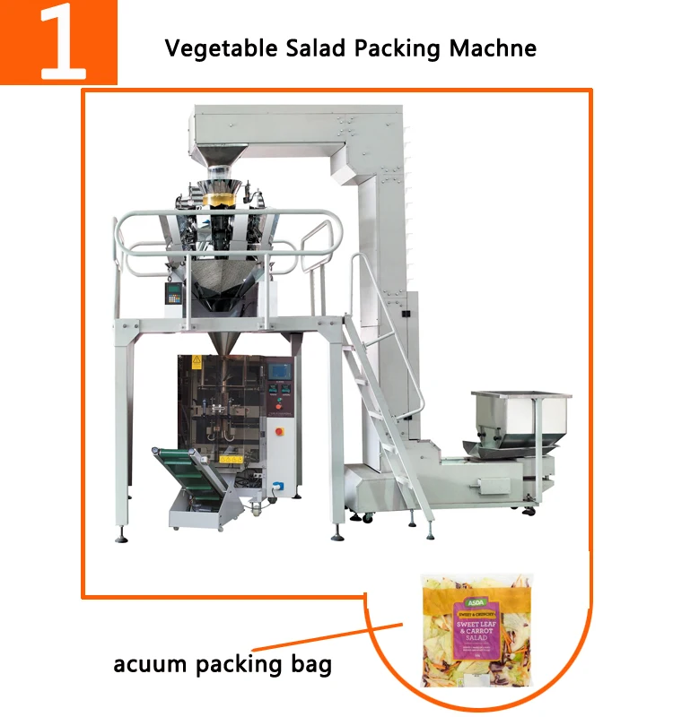 Automated Weight Fruit And Vegetable Cabbage Salad Packing Machine ...