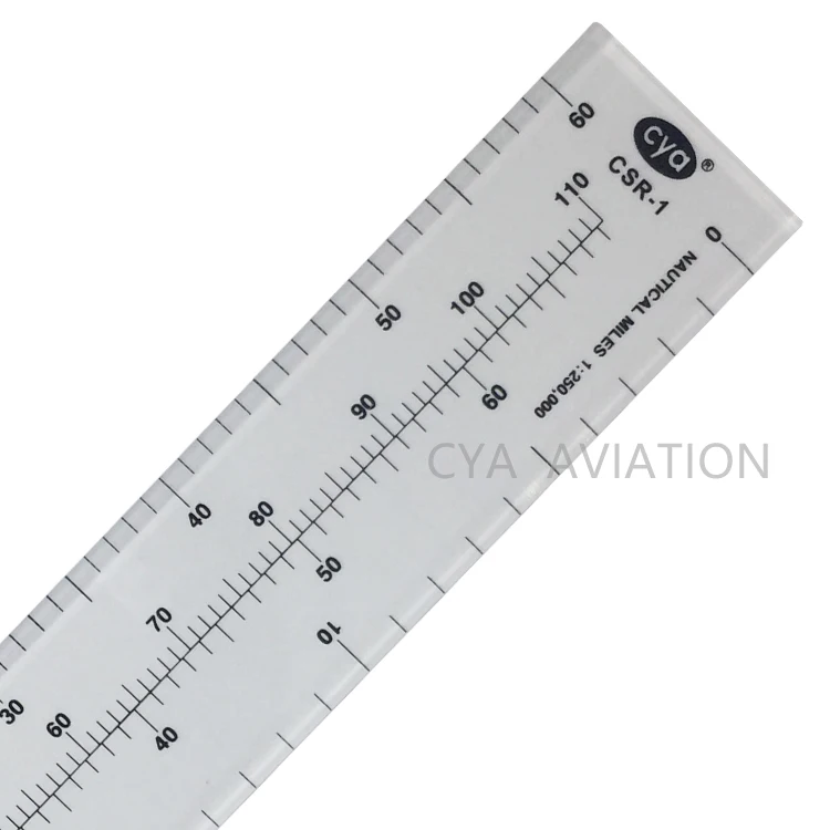 10" Nautical Miles Scale Ruler for Aviation Pilot Training