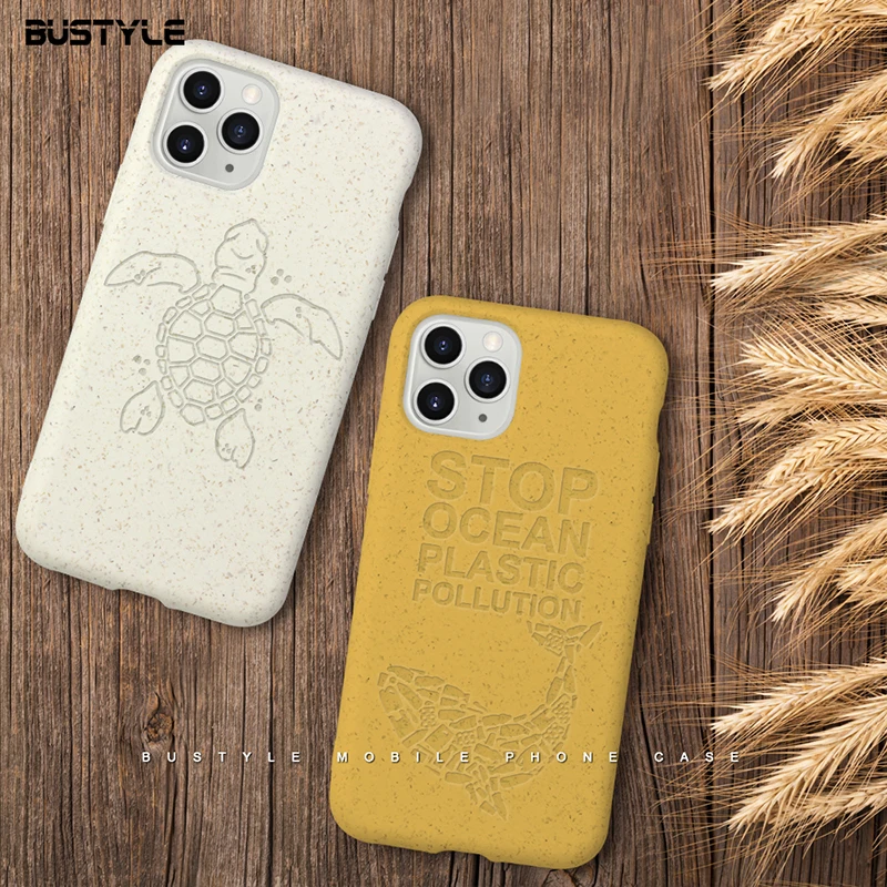 100% Compostable Mobile Phone Cover Wheat Straw Bamboo Pla Recycle ...