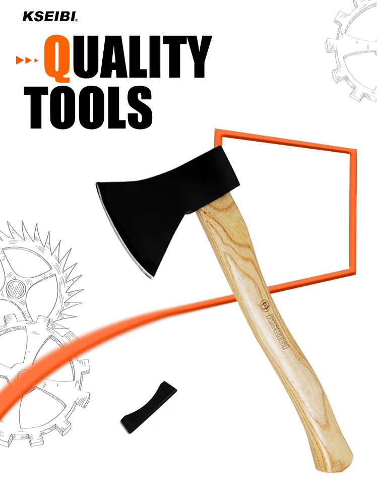 KSEIBI Axe with Wooden Handle - Durable & Versatile Tool