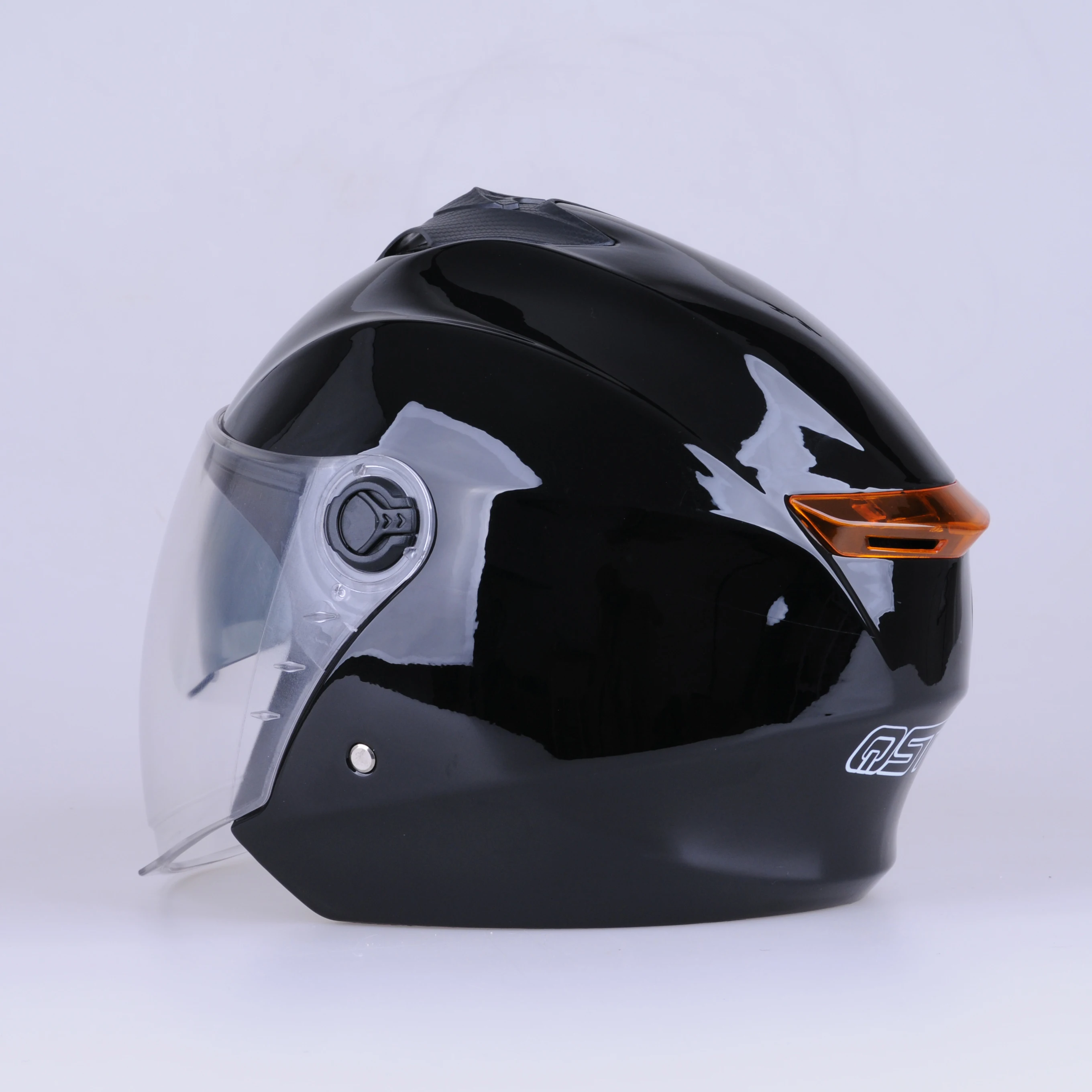 Ozone Motorcycle Helmet - Open Face with Flip up Visor