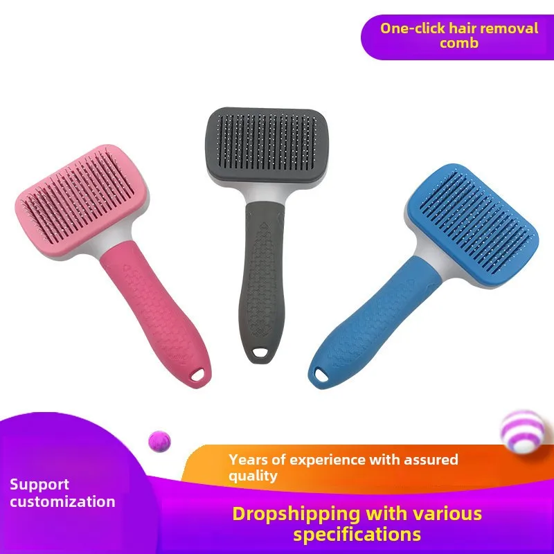 Automatic Leg Hair Comb for Cats Dogs Stainless Steel Needle Comb ...