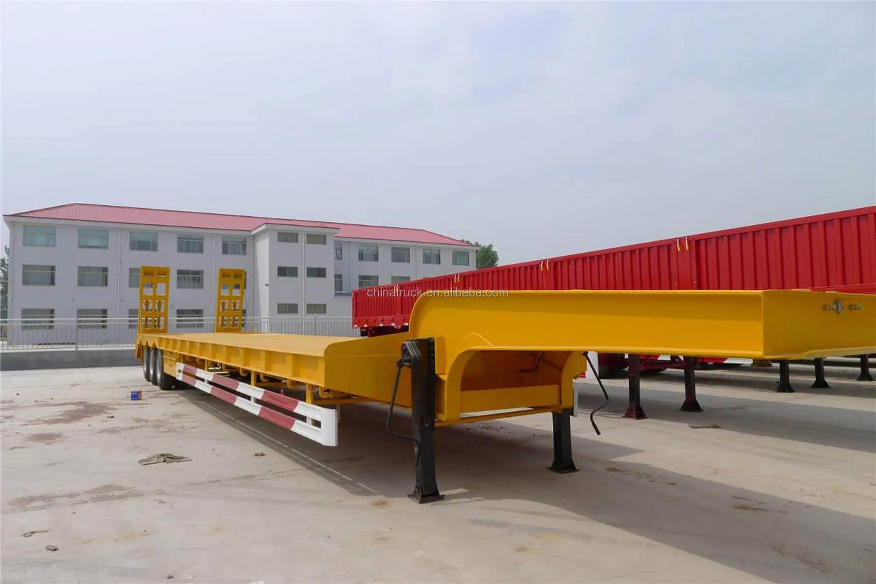 40ft-80ft Extendable Flatbed Trailer - Buy Howo 420 Hp Semi Trailer low ...