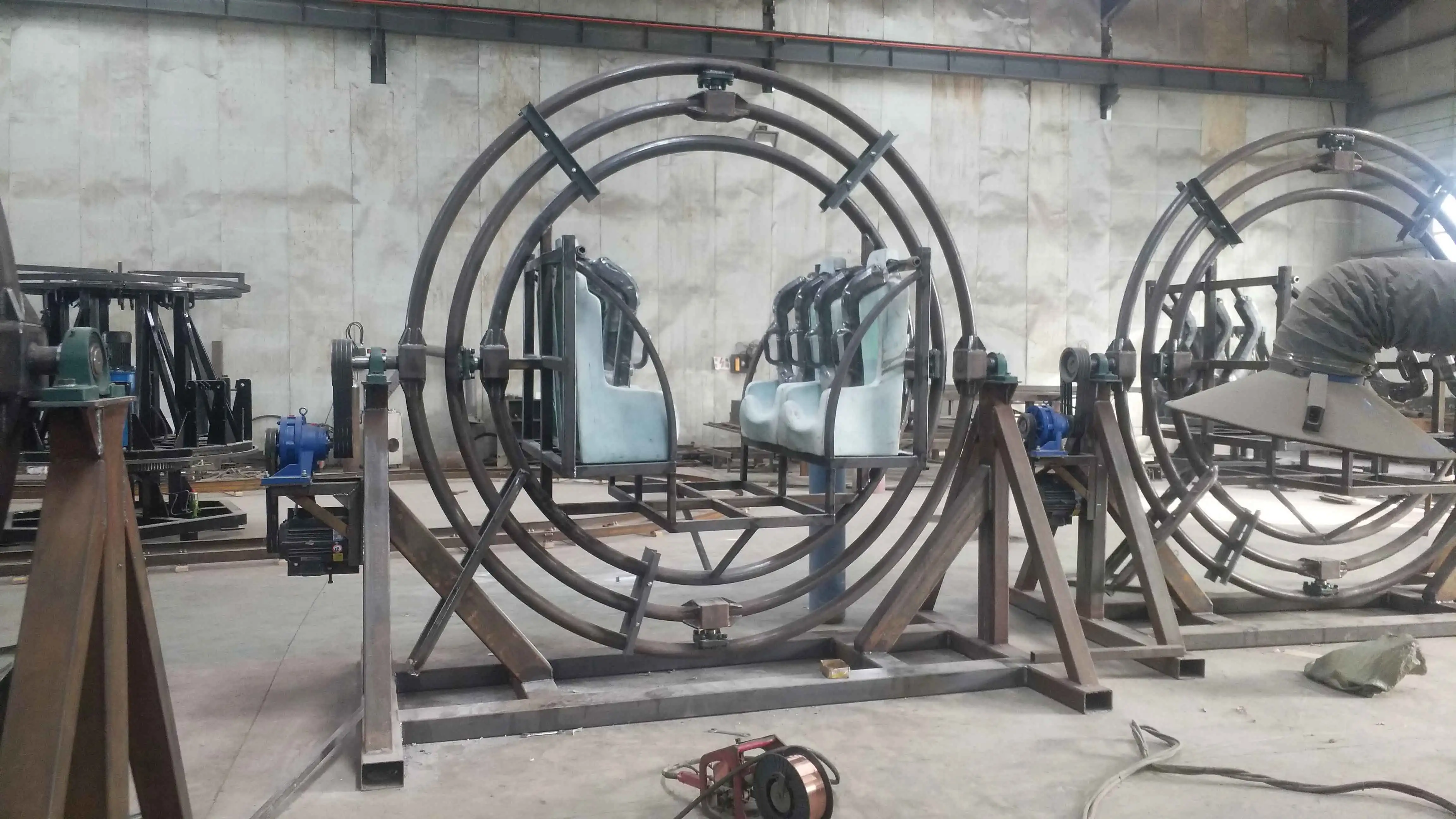 Electric Human Gyroscope Chair Ride - Fun & Excitement