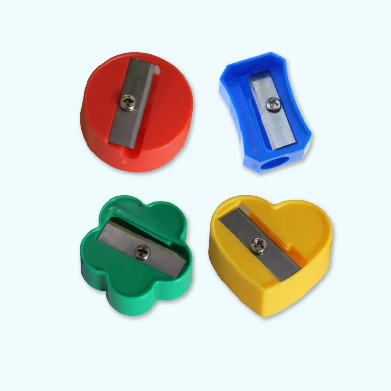 Funny Shapes Mini Multi Colored Plastic Pencil Sharpener Custom Cute ...