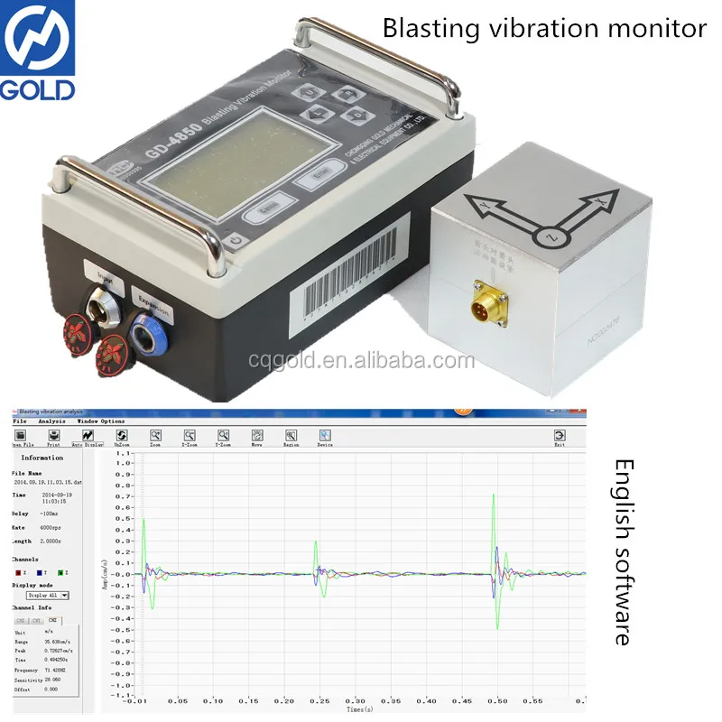 3 Channels Blasting Vibration Seismograph - Reliable Monitoring