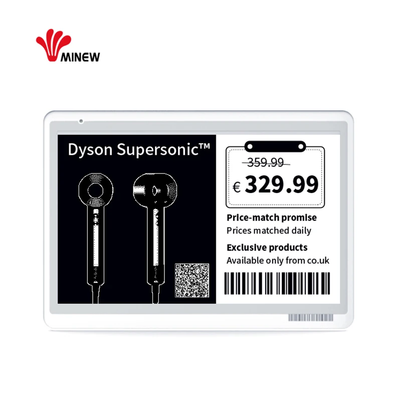 High Resolution 7.5 Inch E-Ink Display - ESL System