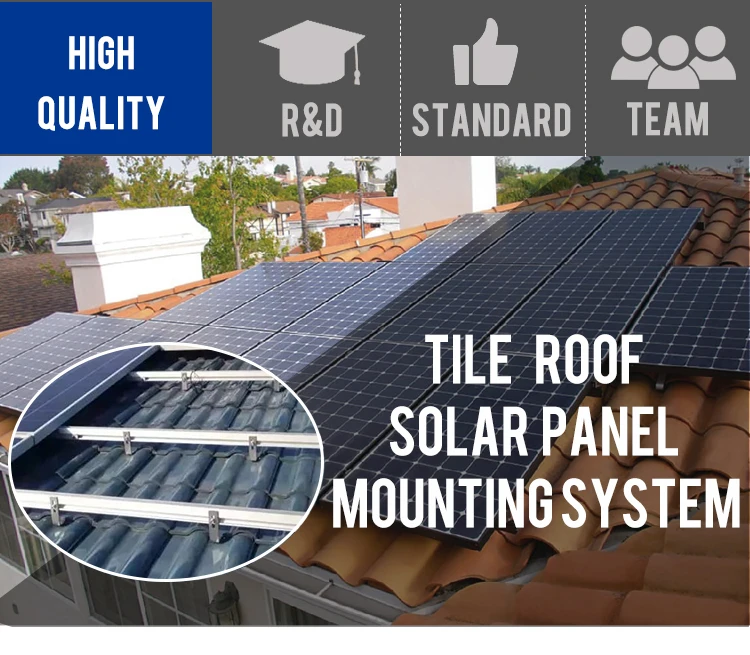Modern Design Solar Roof Tile Brackets Solar Pv Pantile Roof Mounting ...